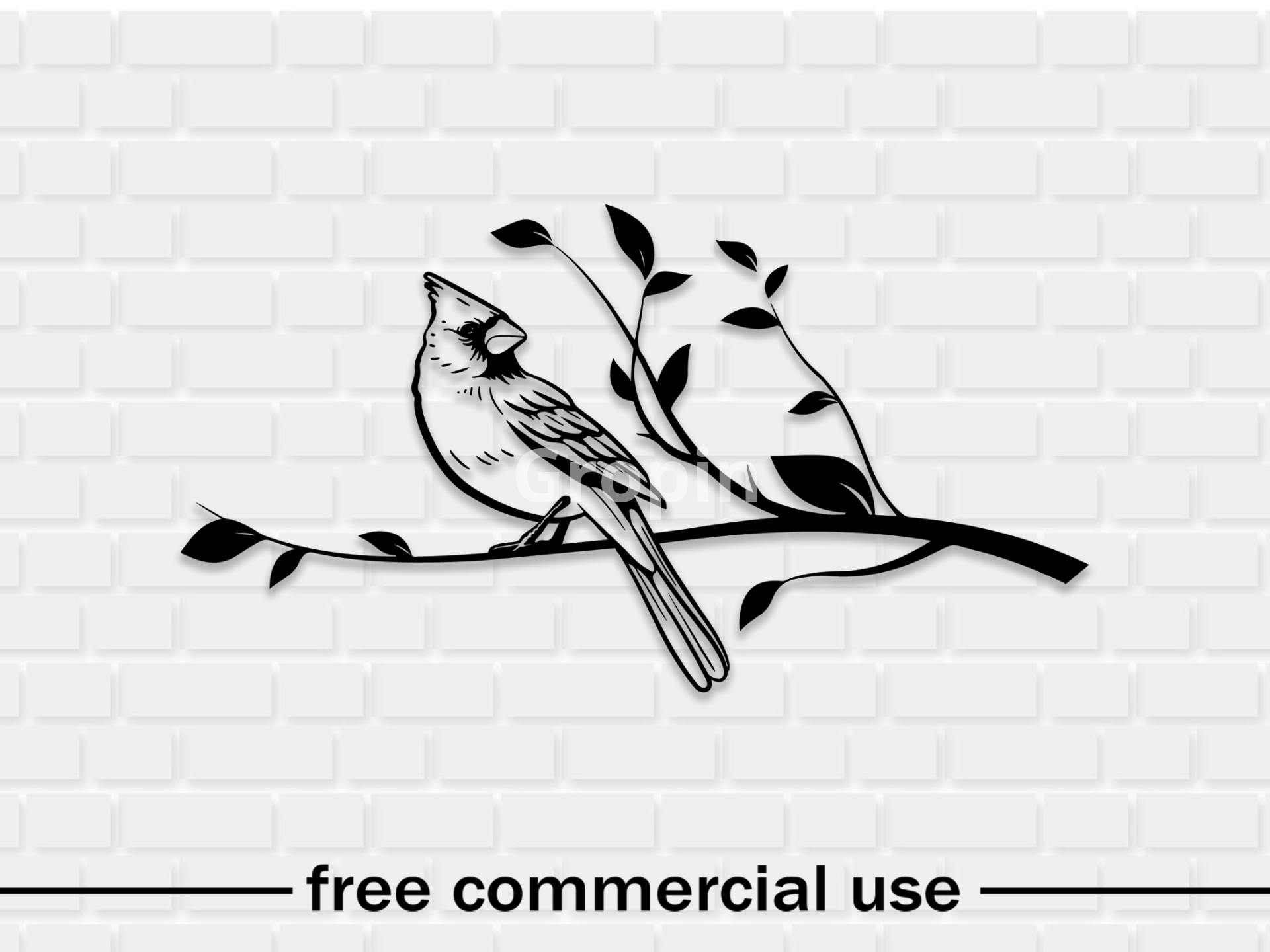 Cardinal Bird on Branch SVG PNG - Premium Sublimation & SVG Designs for ...